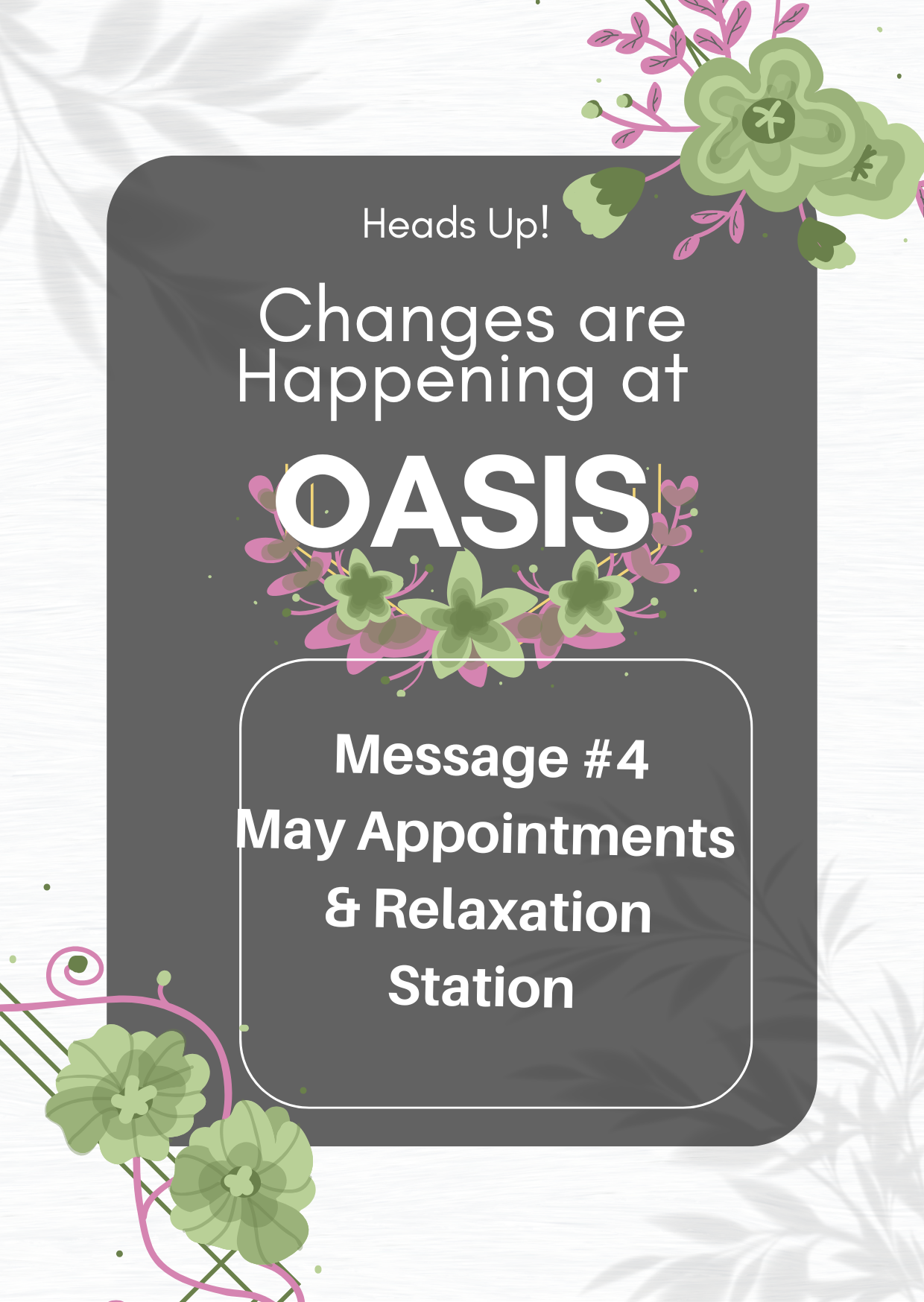 Oasis Is Changing – Part 4 | Oasis Skin & Wellness Clinic Inc.